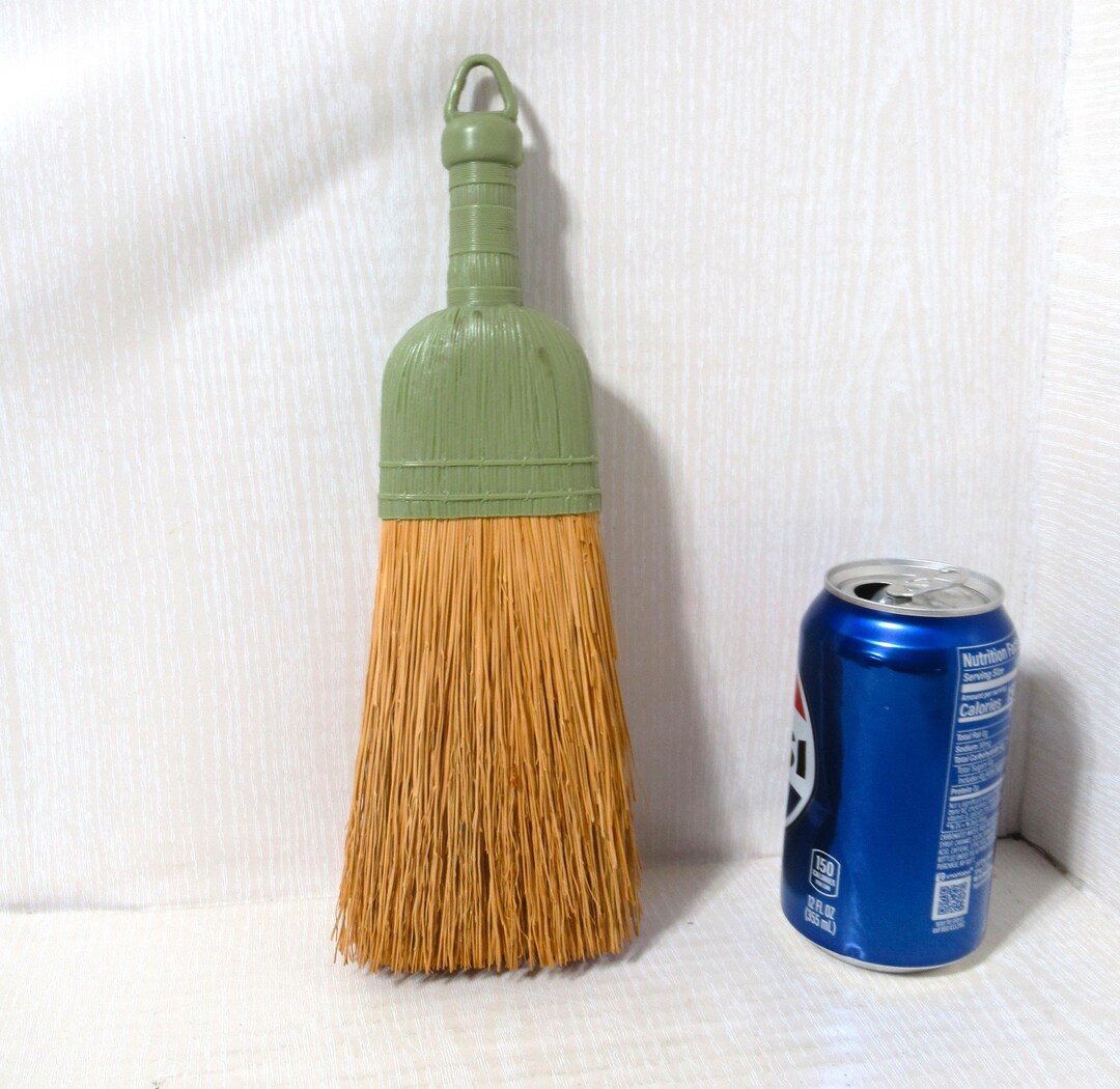 Whisk Hand Broom Natural Grass Short Plastic Handle - Etsy