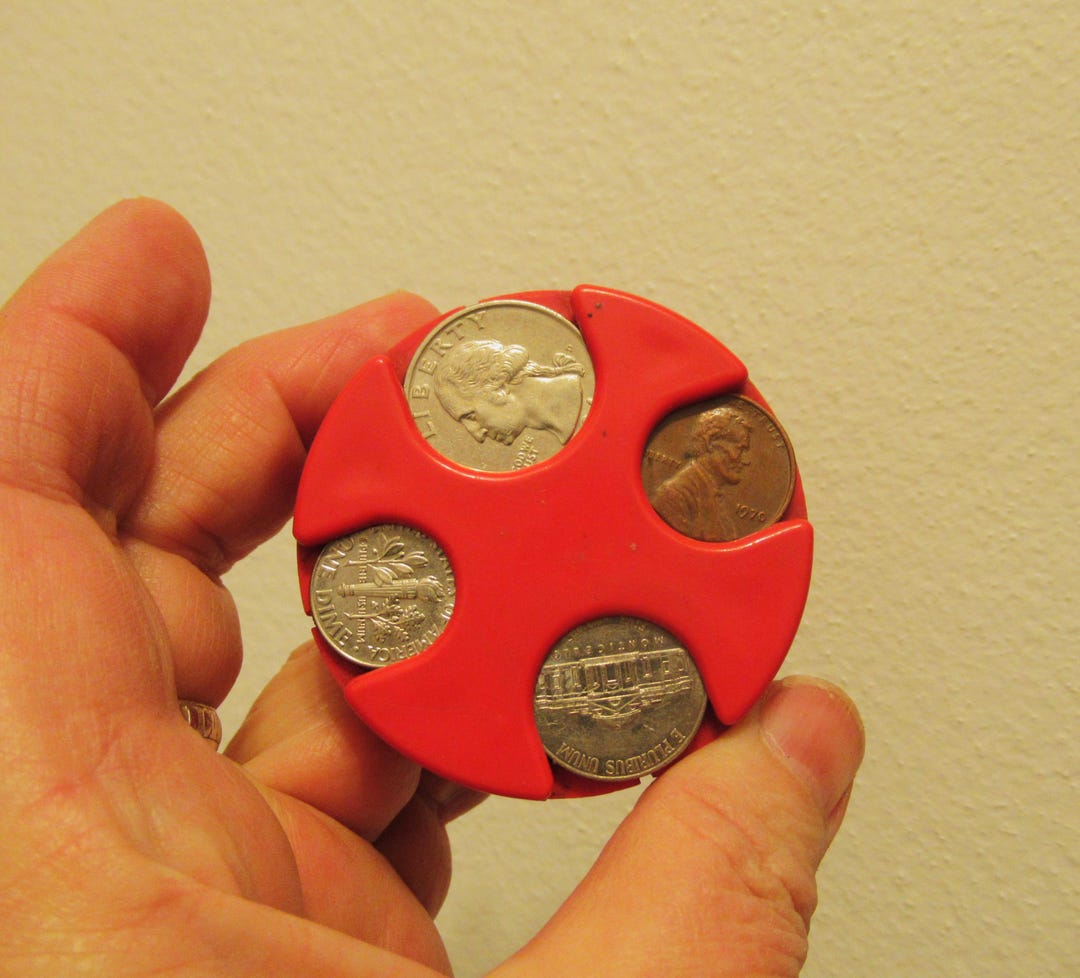 Vintage Coin Holder Spring Loaded Pocket Size - Etsy
