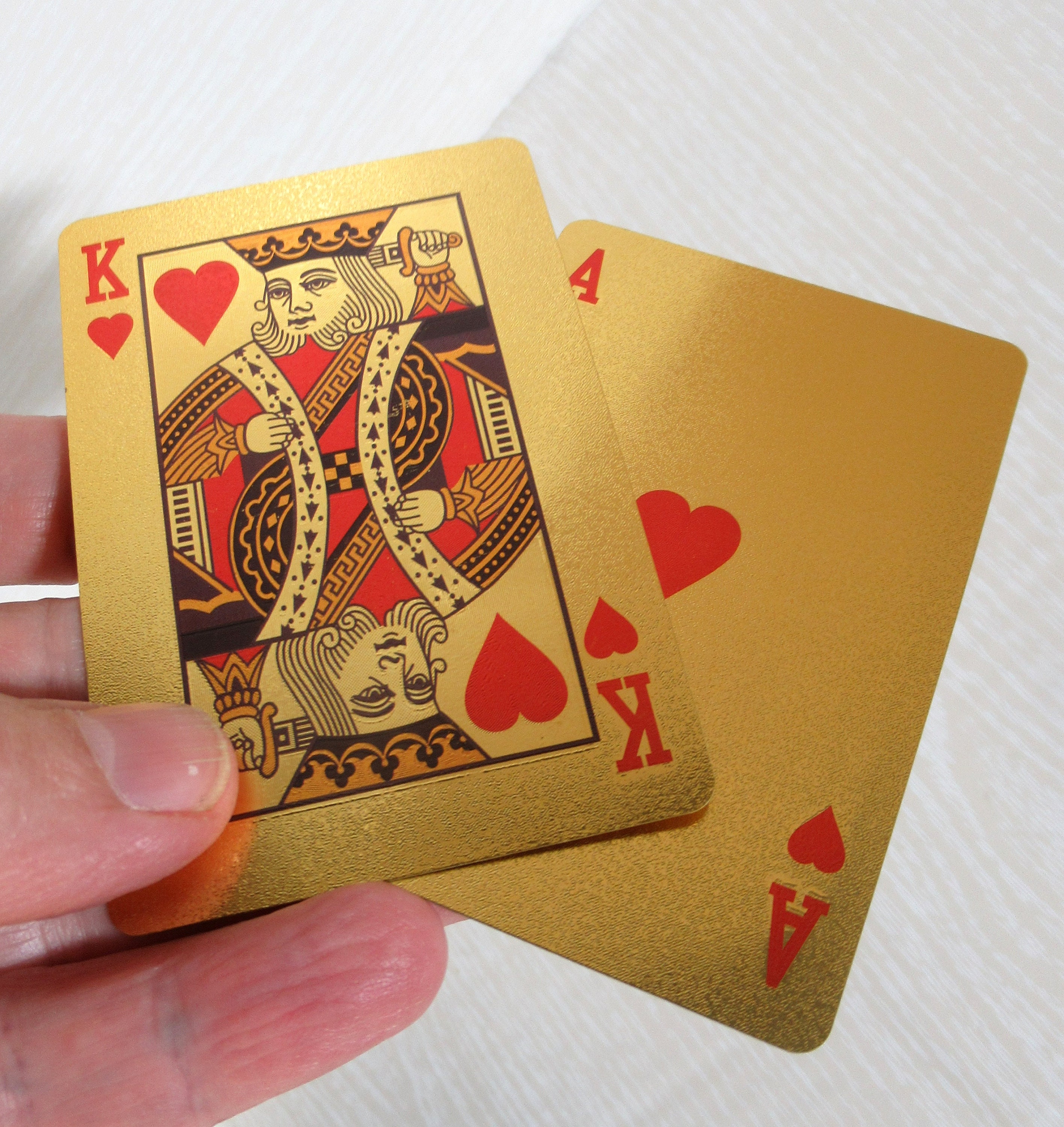 Gold Foil Playing Card Deck Set in Box Gift - Etsy