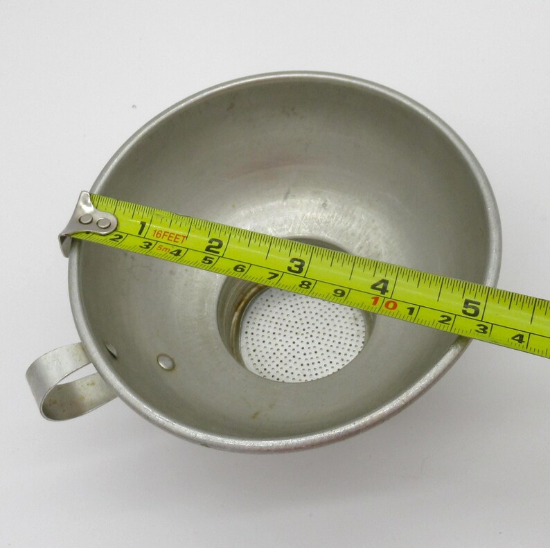 Vintage Aluminum Canning Sifter Funnel Strainer With 4 Filters - Etsy