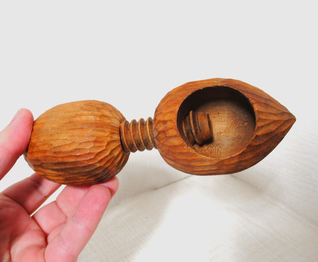 Wooden Screw Nutcracker Nut Cracker Hand Carved - Etsy
