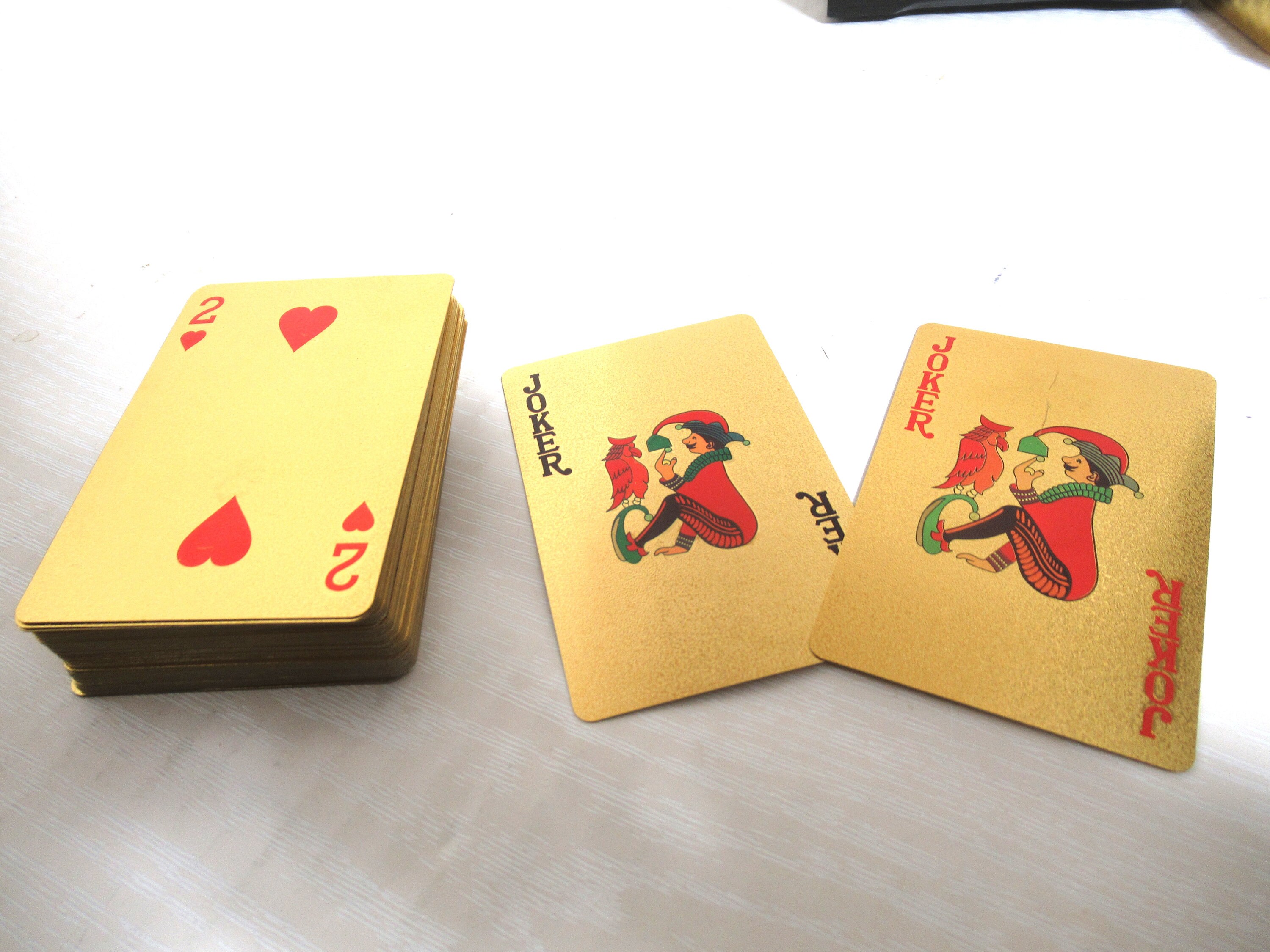 Gold Foil Playing Card Deck Set in Box Gift - Etsy