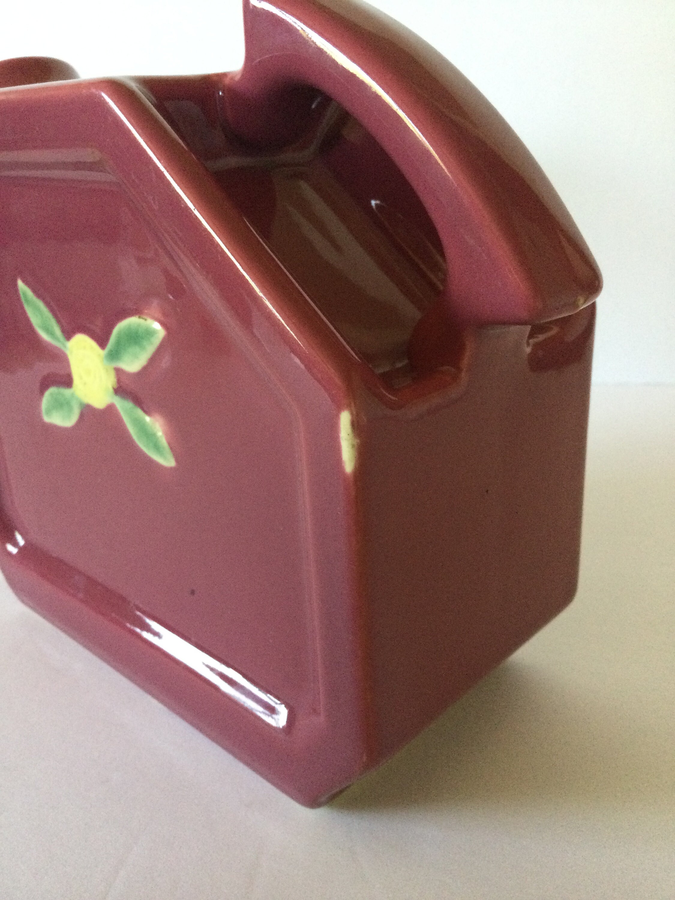 1940s Maroon Coors Rosebud Water Pitcher - Etsy