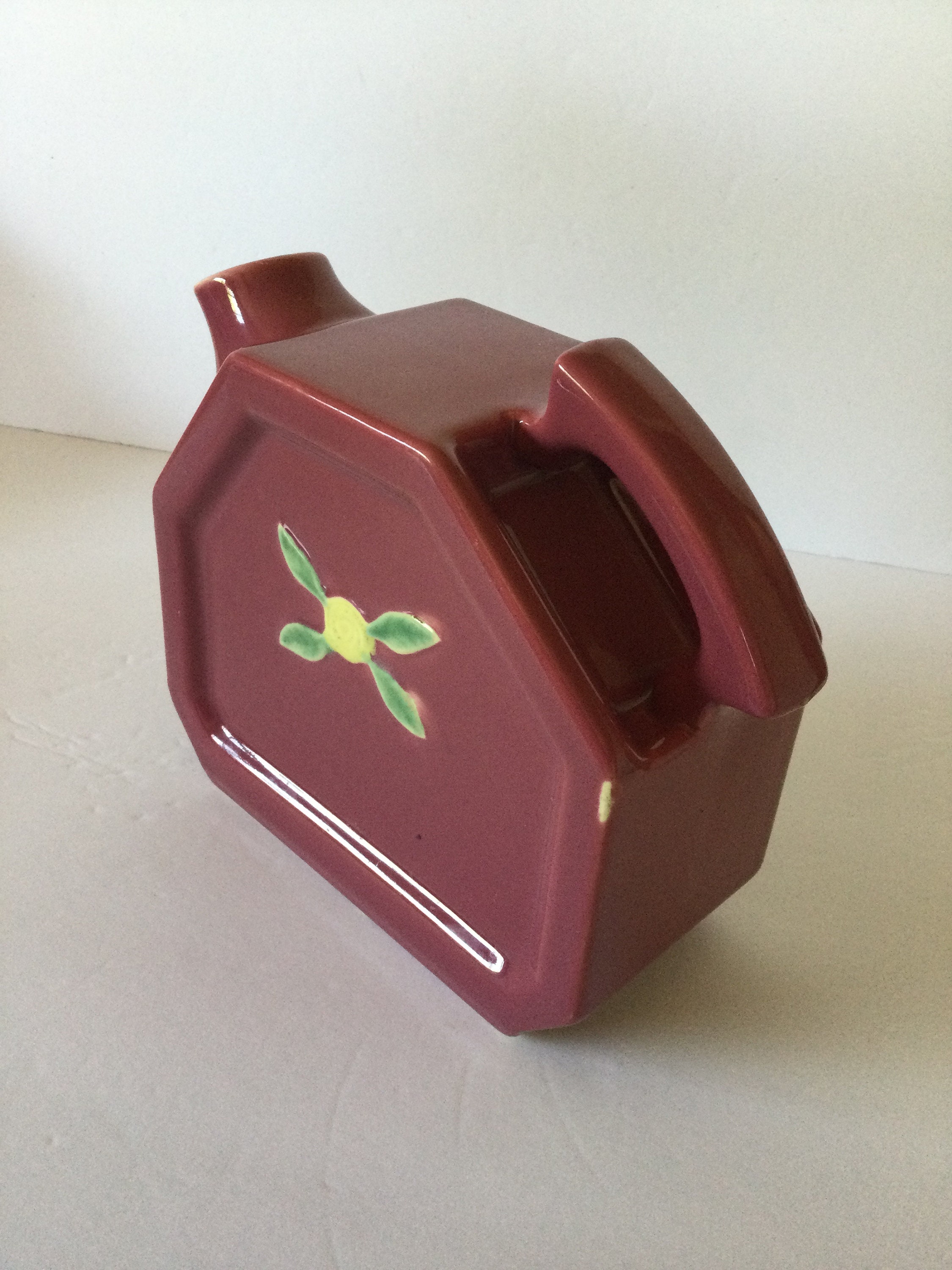 1940s Maroon Coors Rosebud Water Pitcher - Etsy