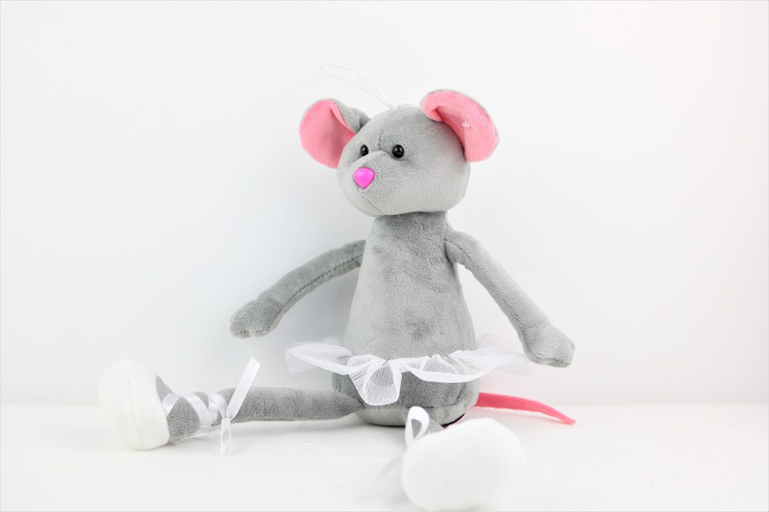 Mouse Ballerina White Skirt White Pointes Dancing Mouse Ballerina Soft ...
