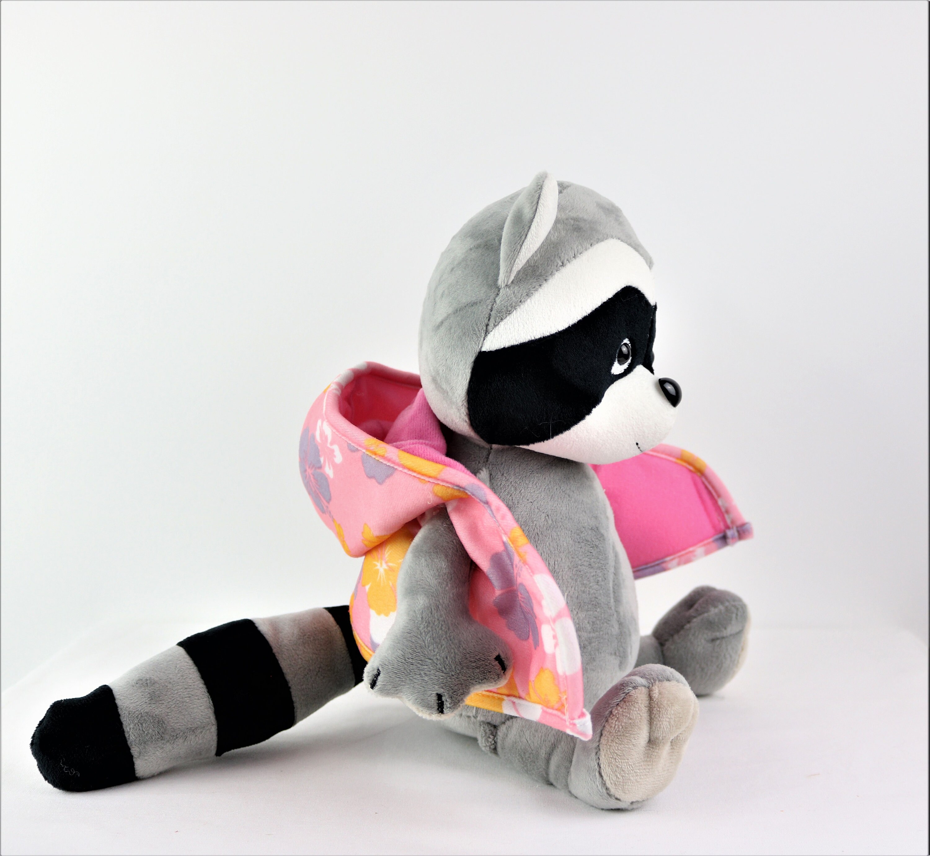 Raccoon Soft Toy Girl Raccoon Plush Toy Removable Gilet Raccoon Stuffed ...