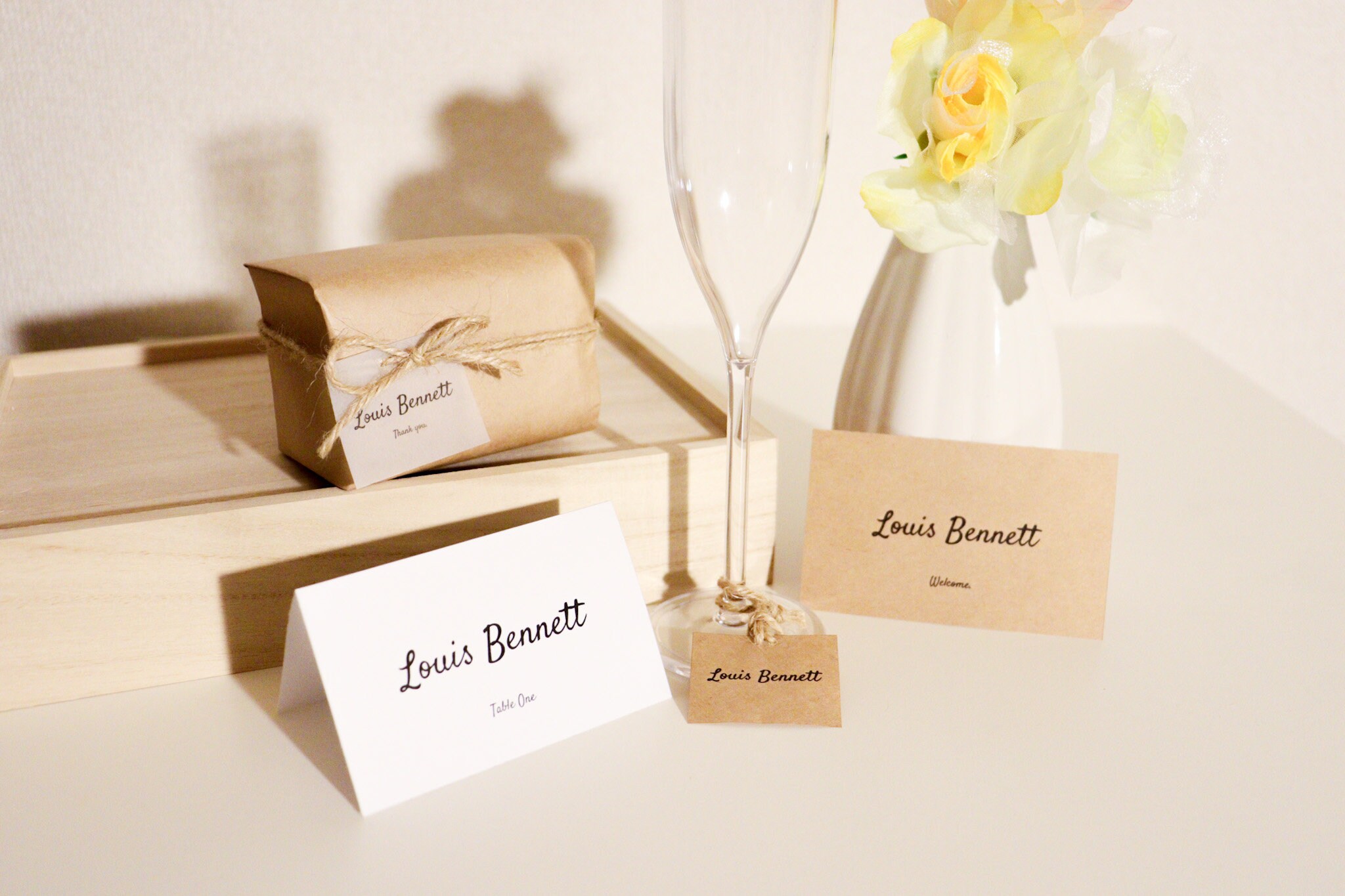 Printable Minimal Editable Name Cards Seat Tags Escort - Etsy