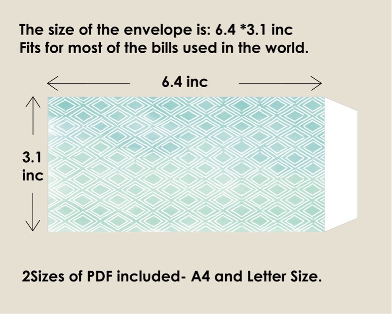 Printable Watercolor Cash Envelopes; Set of 4 Designs; Budget Envelopes ...