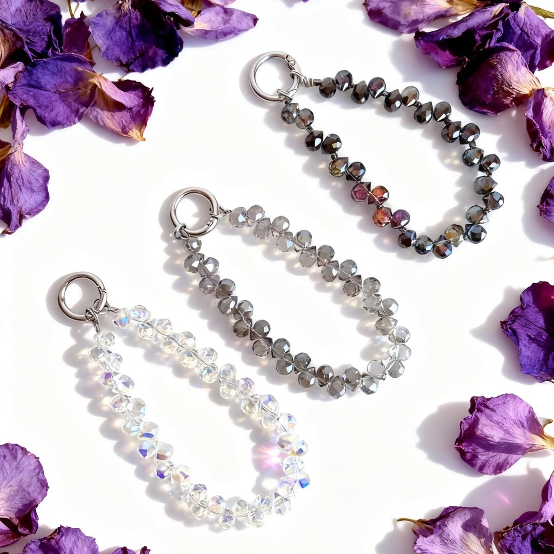 Crystal Teardrop Phone Strap, Icy Y2K Lanyard, Free Extras - Etsy
