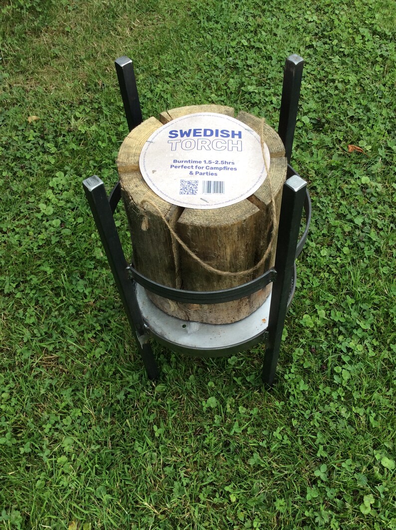 Swedish Torch and Steel Stand. Log Burner. Fire Pit. Fire Lighter ...