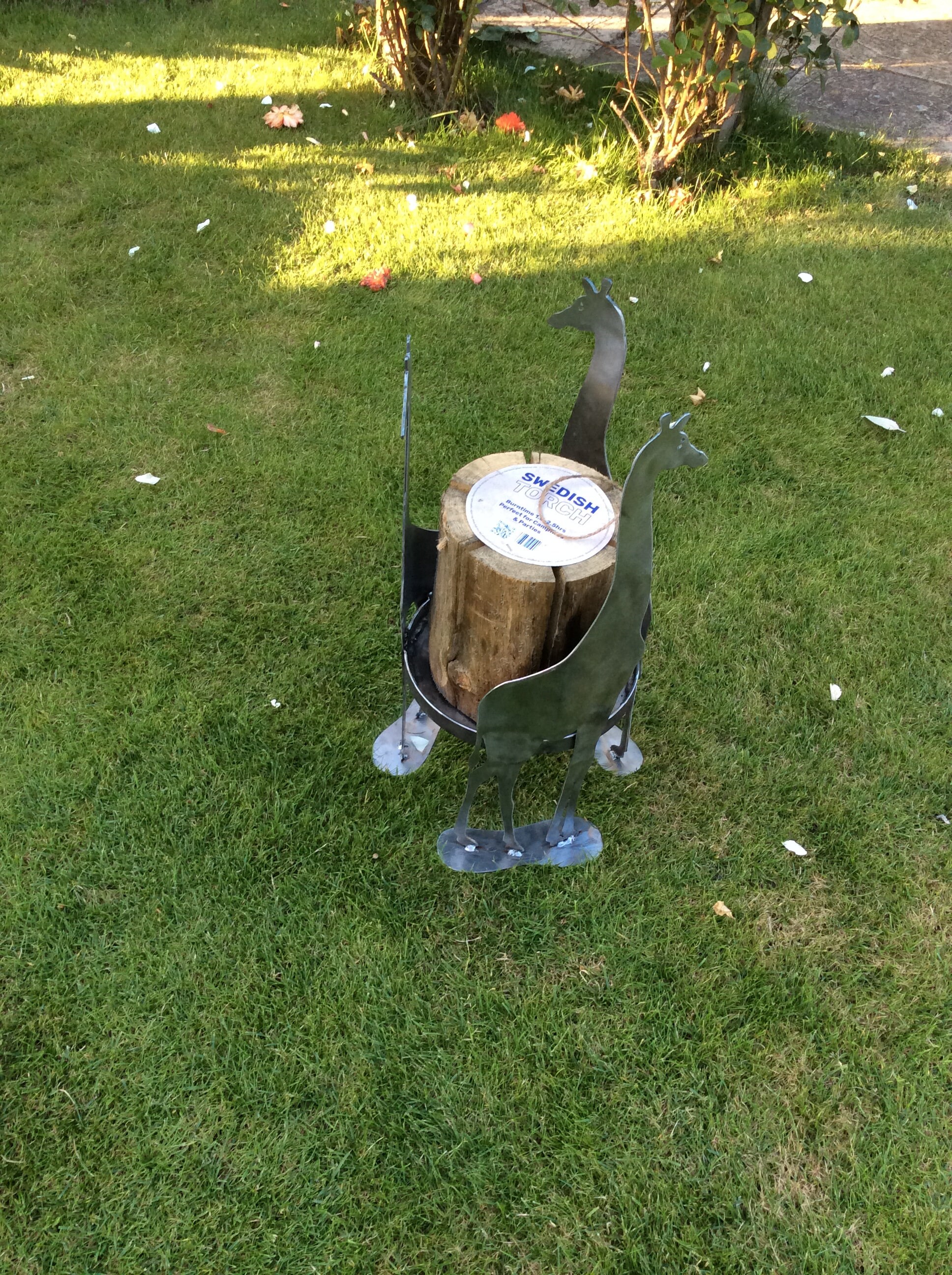 Giraffe Swedish Torch Stand. Log Stand. Log Burner. Fire Pit - Etsy UK