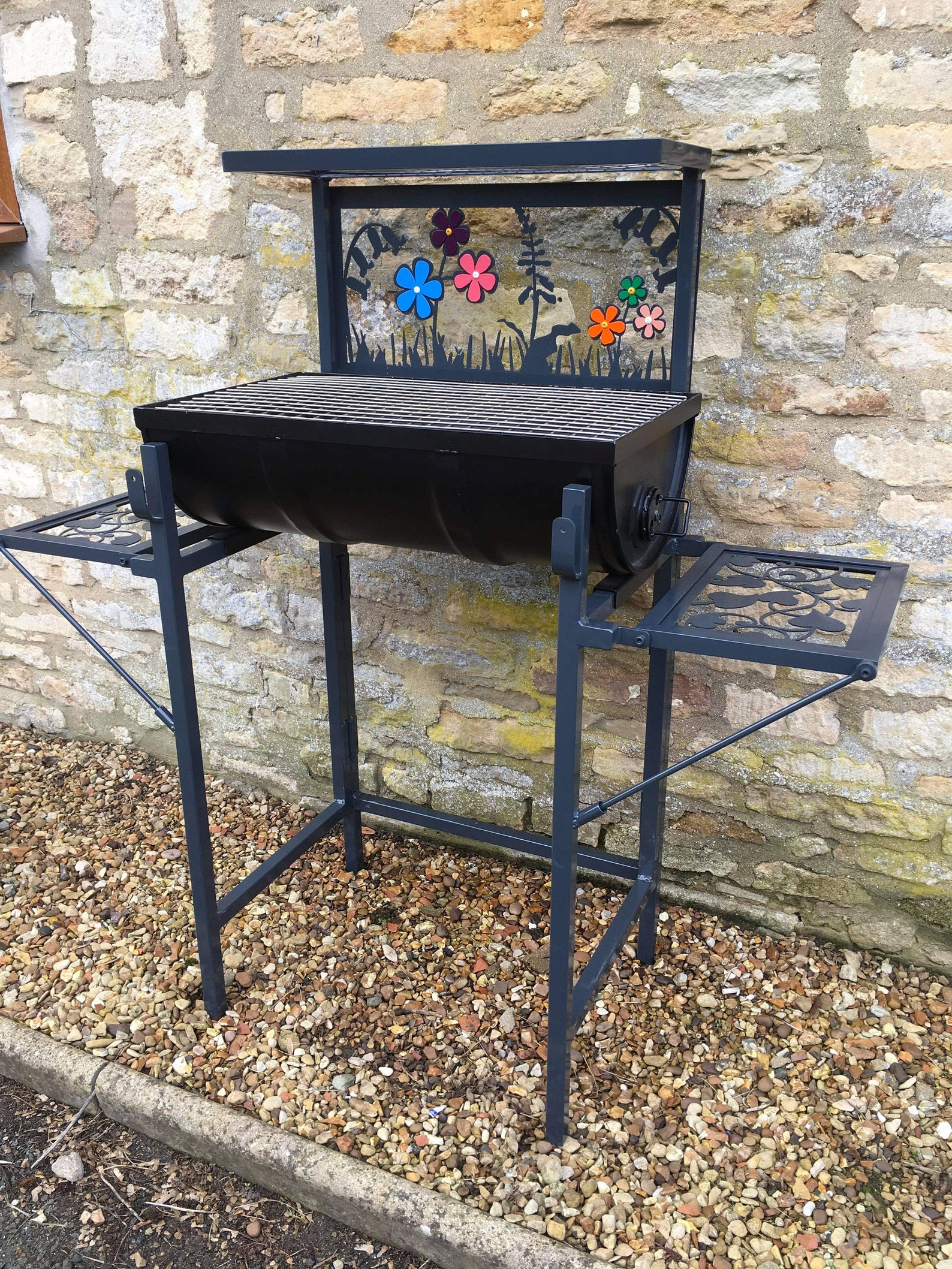 Upcycled Oil Drum BBQ. Barbecue. Barbeque. Oil Drum . Her Bbq. Gift for ...