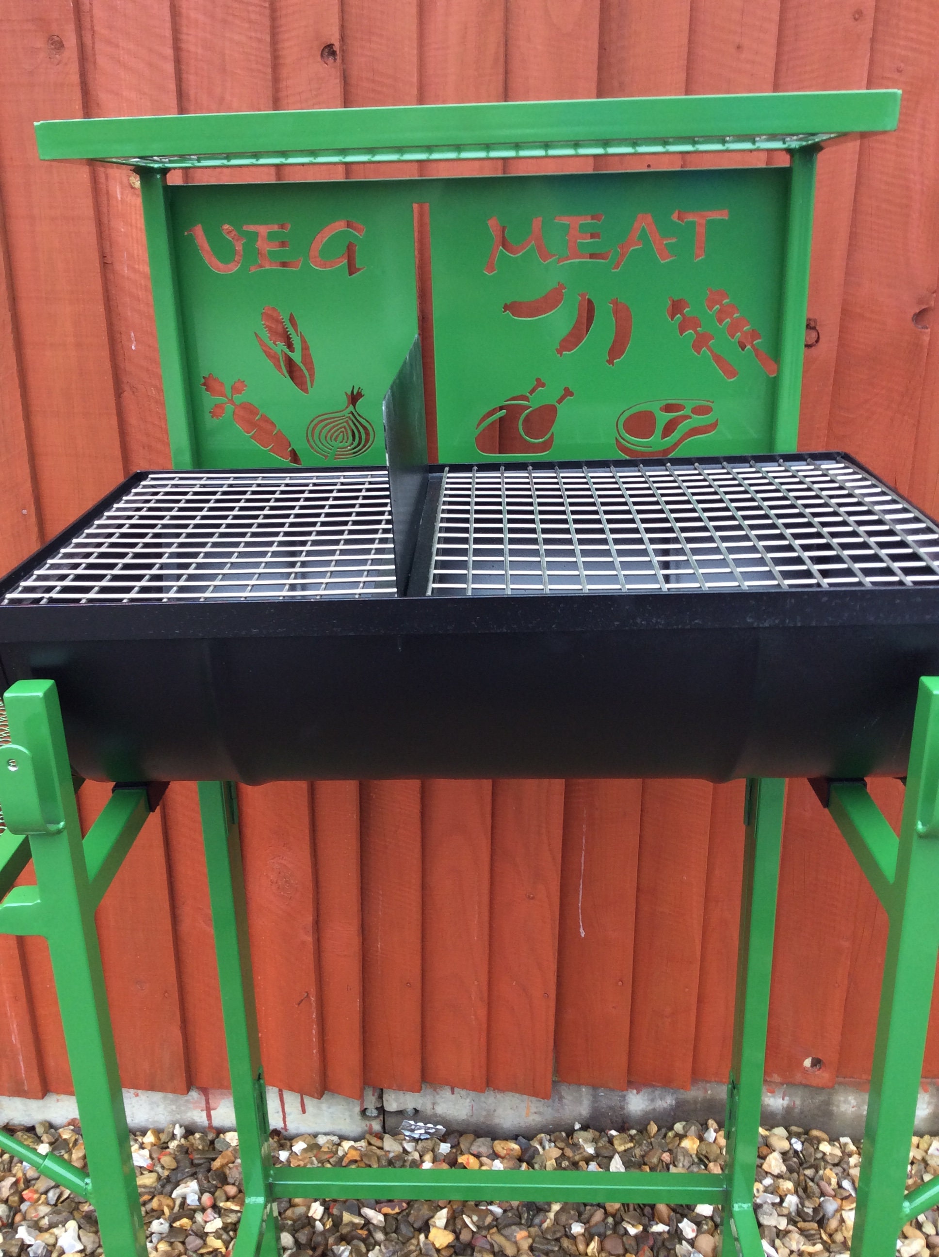 Upcycled Oil Drum. Barbeque. Barbecue. BBQ. Meat and Veg. Engraved ...