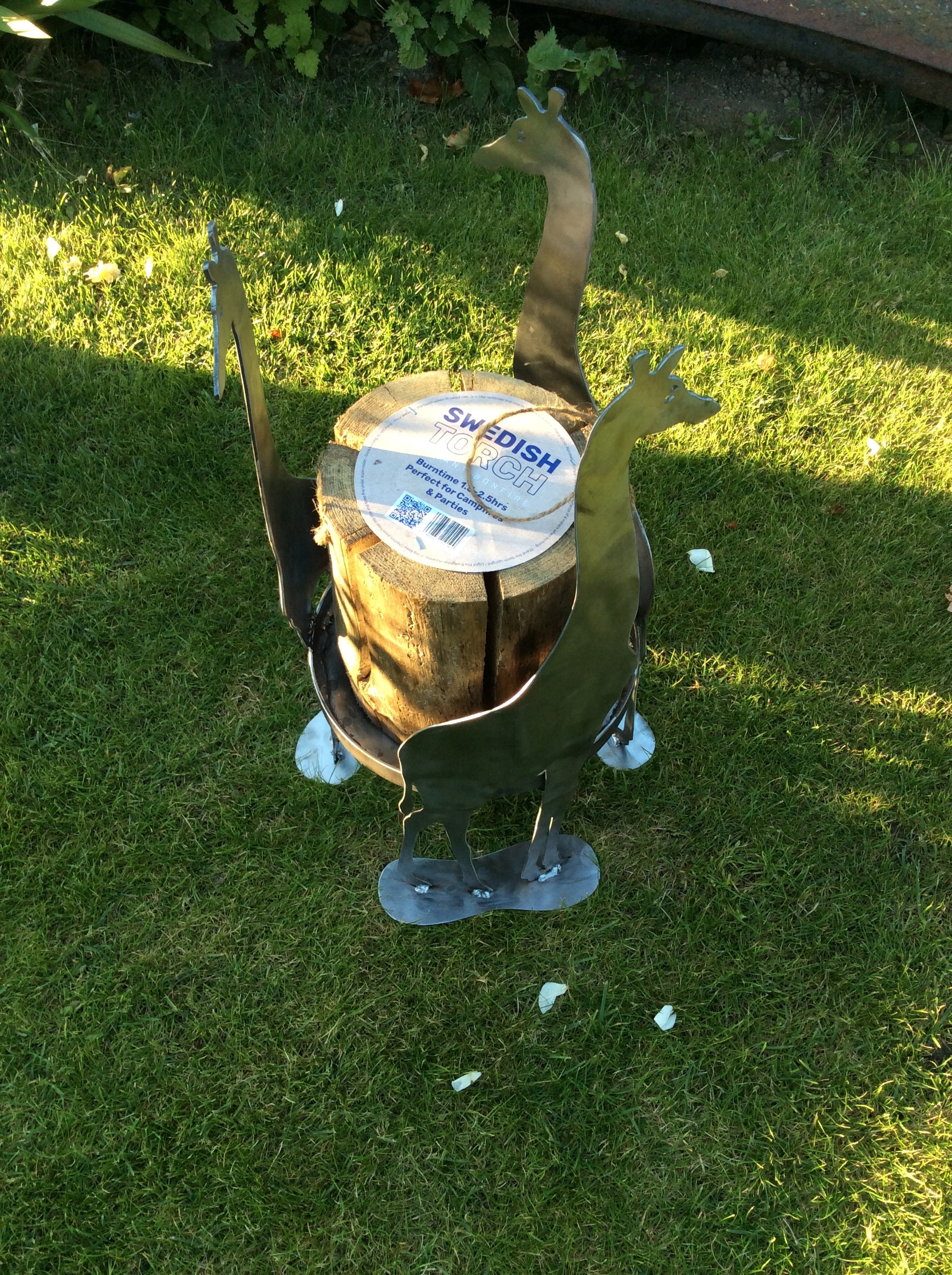 Giraffe Swedish Torch Stand. Log Stand. Log Burner. Fire Pit - Etsy UK