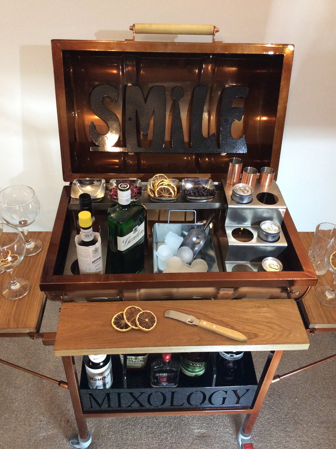 Drink Cabinet. Gin Trolley. Drinks Trolley. Upcycled Oil Drum. - Etsy
