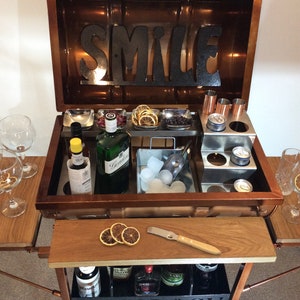 Drink Cabinet. Gin Trolley. Drinks Trolley. Upcycled Oil Drum. - Etsy