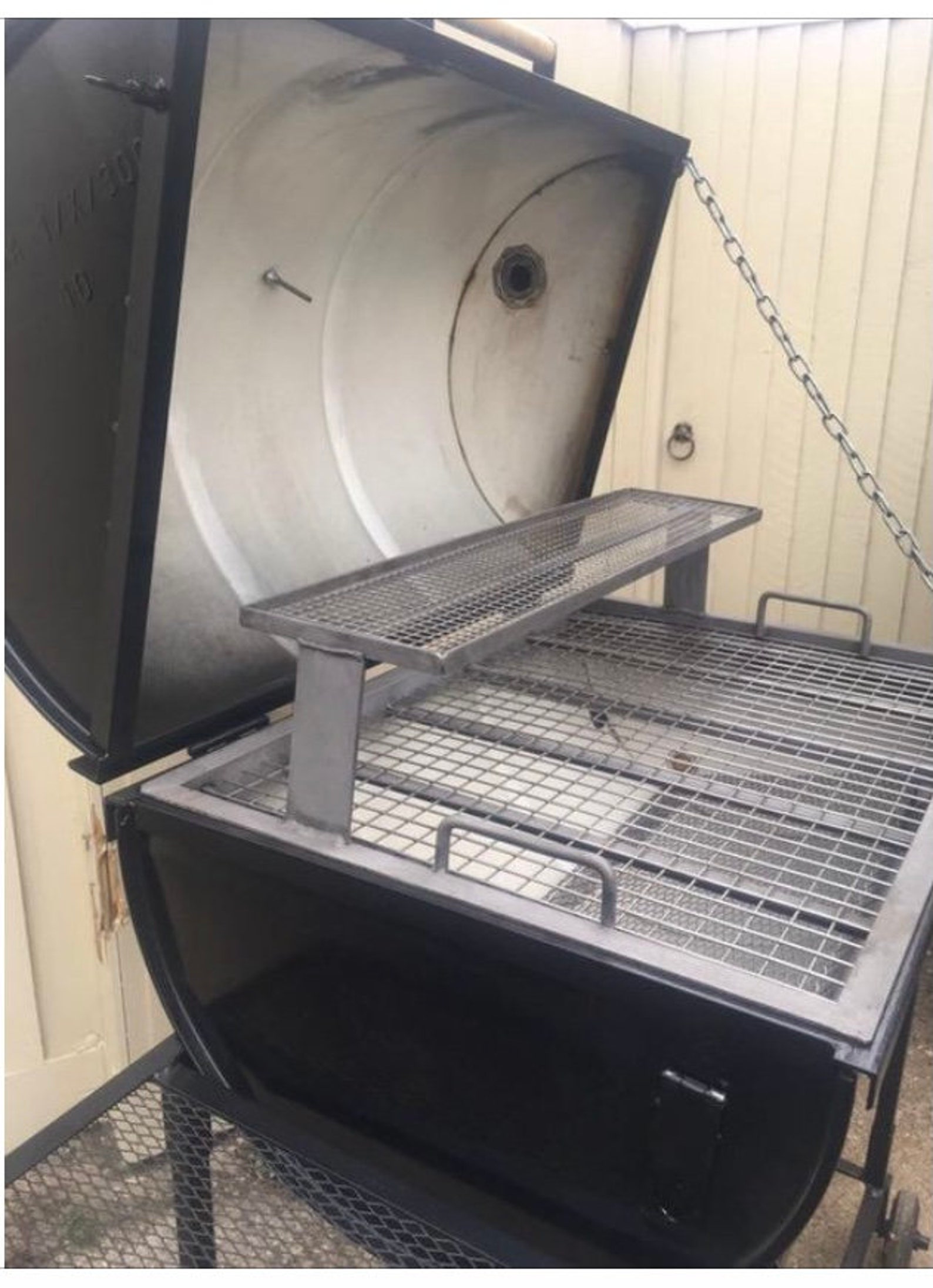 Oil Drum Smoker. BBQ. Steel Drum Barbecue. Upcycled Oil Drum Barbeque ...