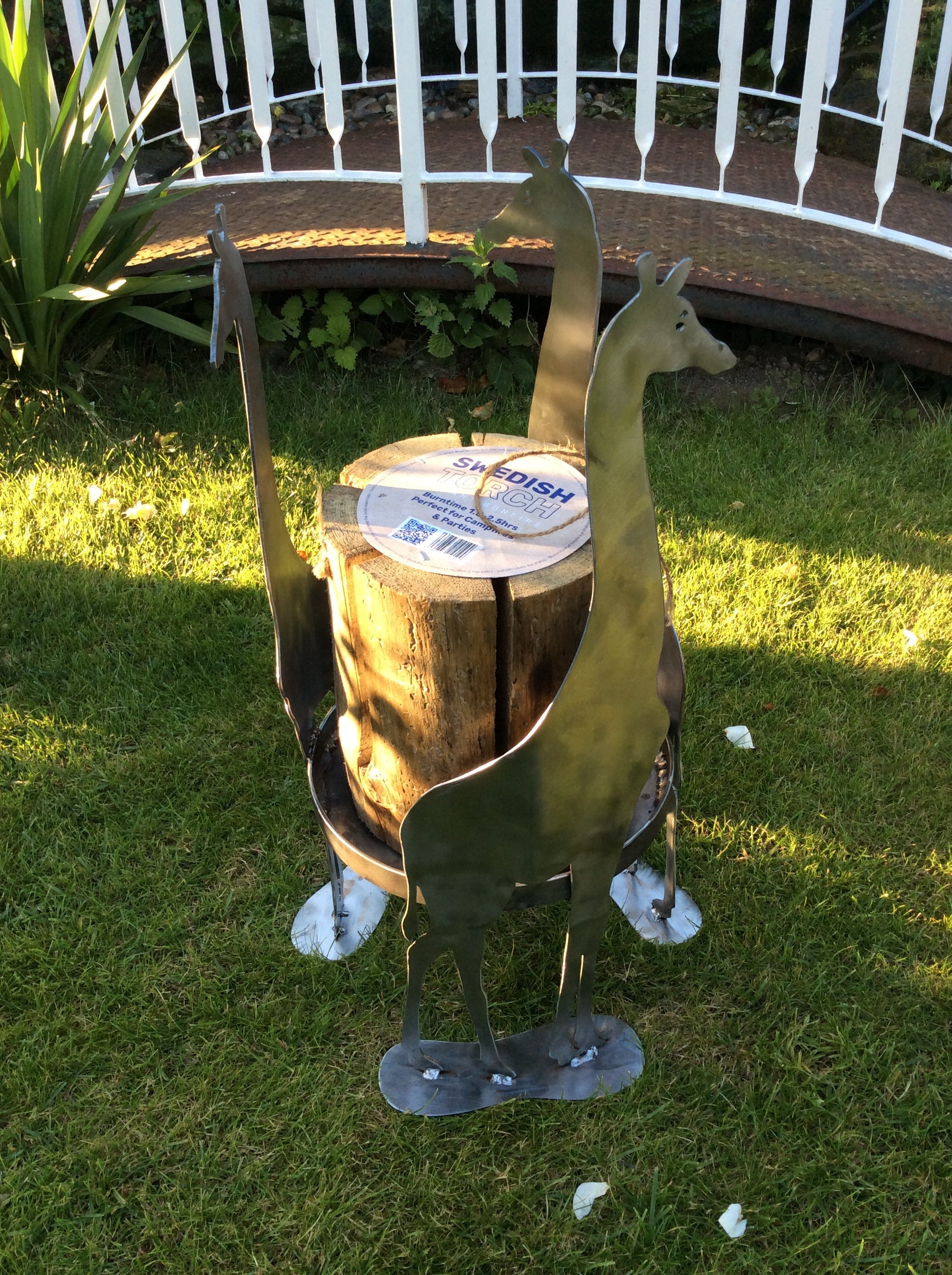 Giraffe Swedish Torch Stand. Log Stand. Log Burner. Fire Pit - Etsy UK