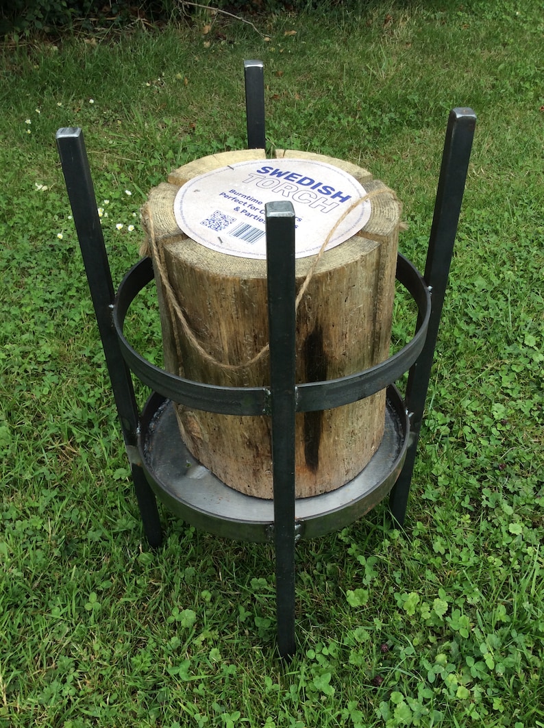 Swedish Torch and Steel Stand. Log Burner. Fire Pit. Fire Lighter ...