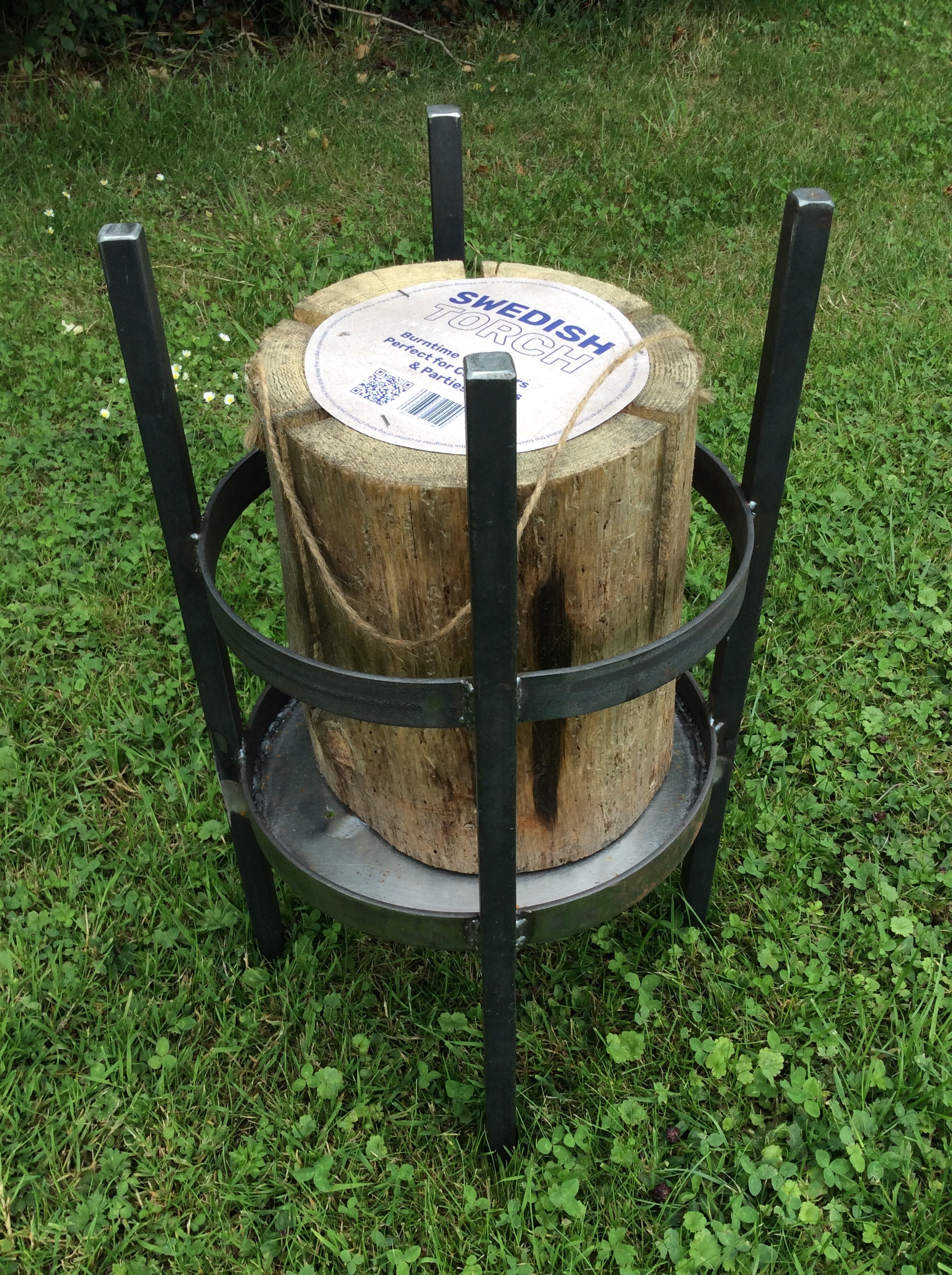 Swedish Torch and Steel Stand. Log Burner. Fire Pit. Fire Lighter ...