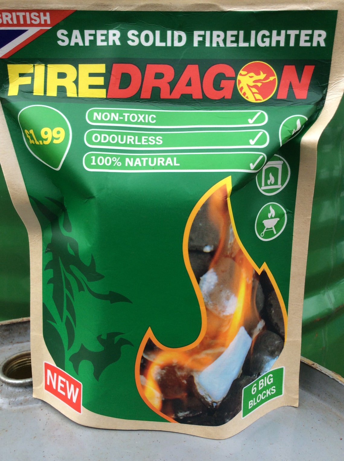 Firelighter . Fire Lighter. Fire Dragon. Safer Solid Firelighters - Etsy