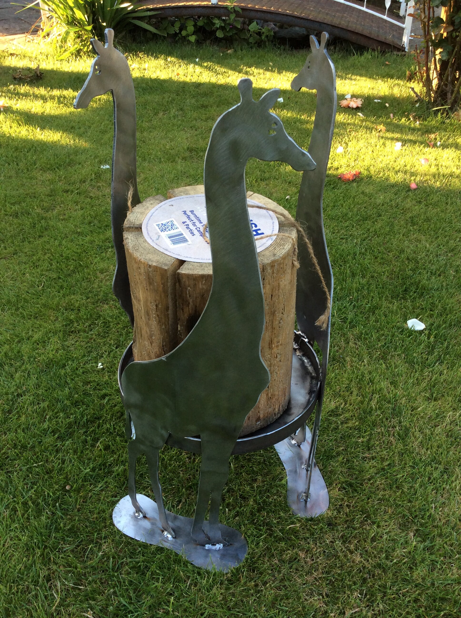 Giraffe Swedish Torch Stand. Log Stand. Log Burner. Fire Pit - Etsy UK