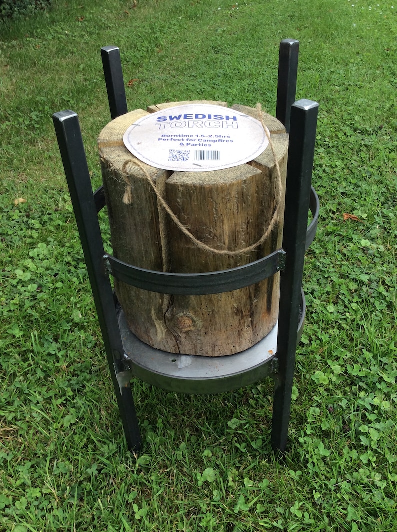 Swedish Torch and Steel Stand. Log Burner. Fire Pit. Fire Lighter ...
