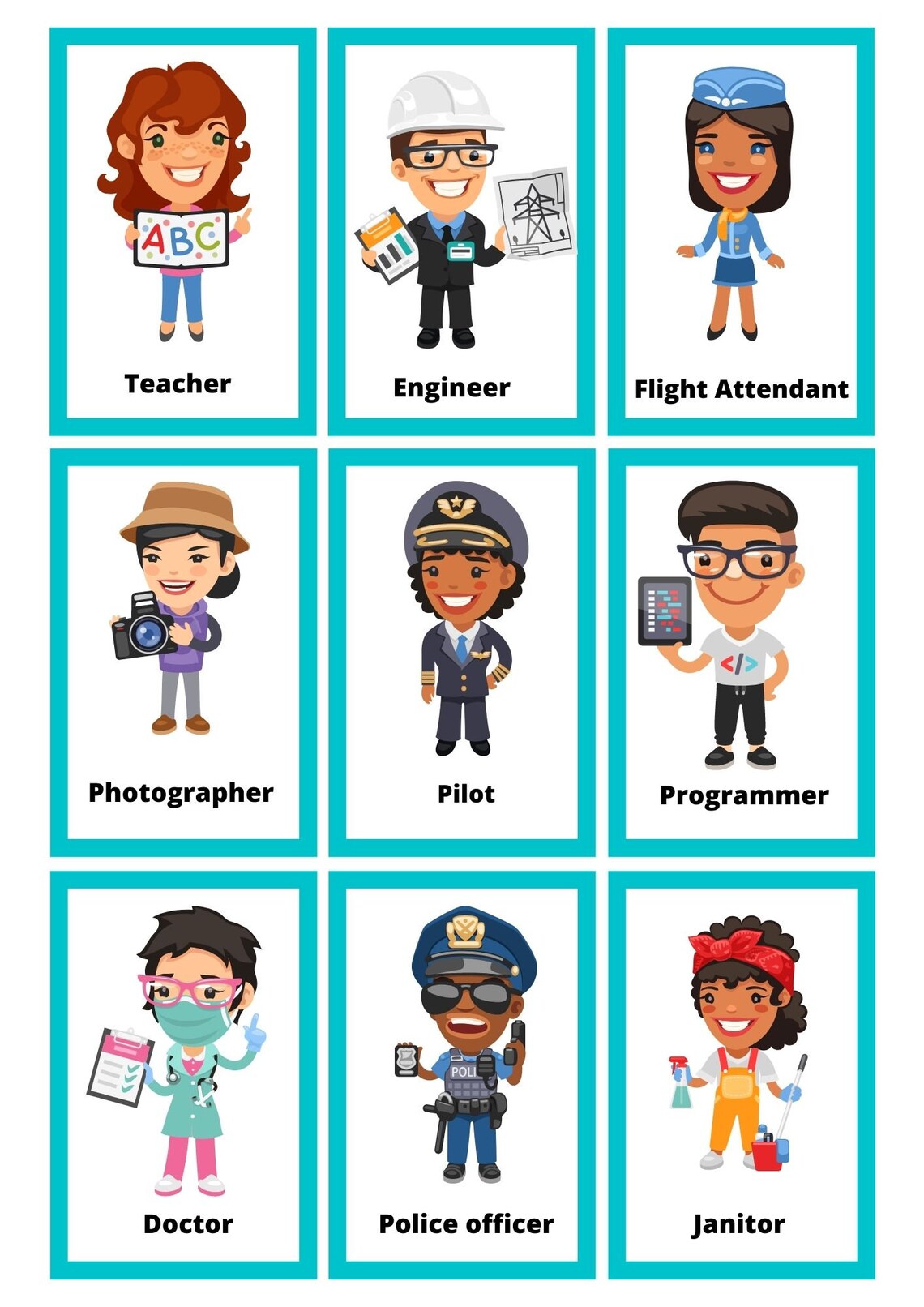 Flashcards Professions Bank2home Flashcards Professions Bank2home