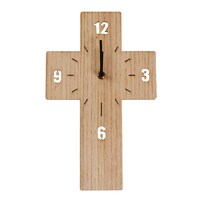 Jesus Word Art Clock, Jesus Cross Wall Clock, Christian Clock, Cross ...