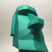 Suit Moai Papercraft, Moai, Papercraft PDF Template, Pepakura - Etsy