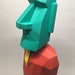 Suit Moai Papercraft, Moai, Papercraft PDF Template, Pepakura - Etsy