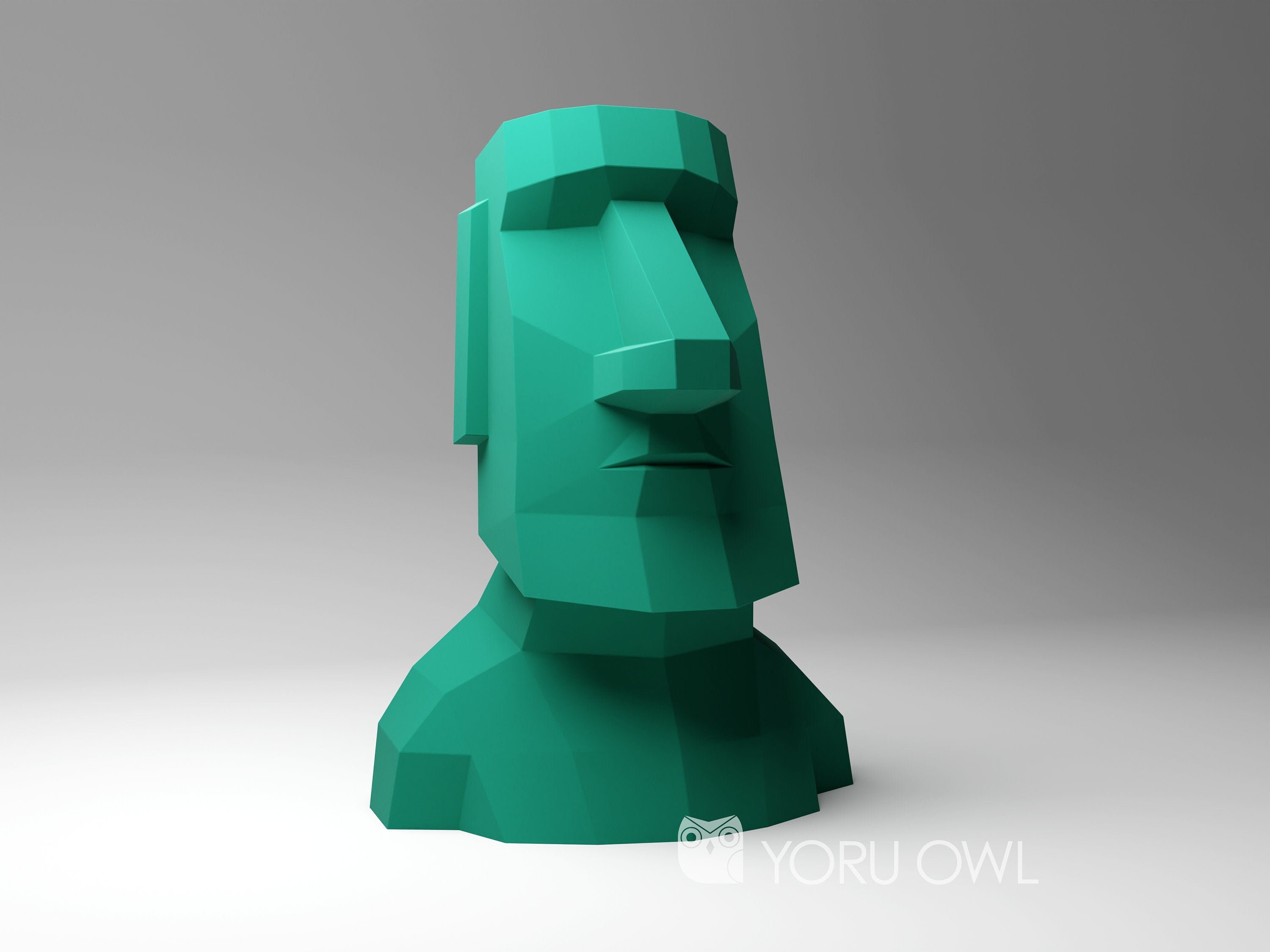 Moai Papercraft, Plantilla PDF Papercraft, pepakura - Etsy España