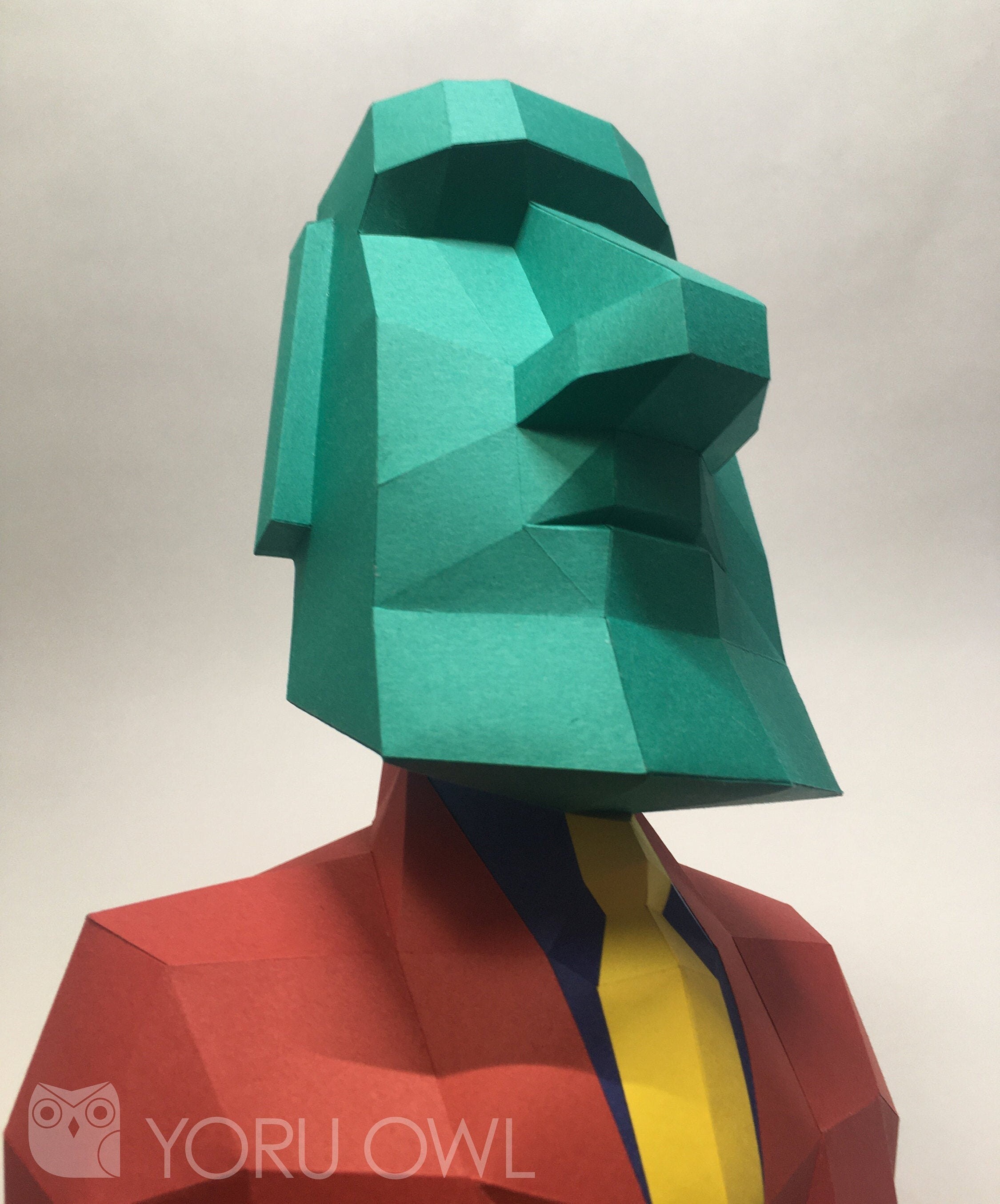 Suit Moai Papercraft Moai Papercraft PDF Templatepepakura - Etsy Denmark
