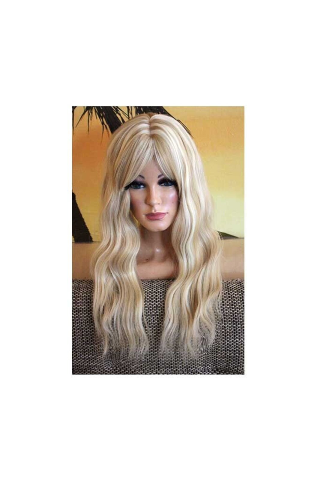 Toupee Ladies Woman Toupee Topper Clip in Hairpiece Light Blond Blond ...