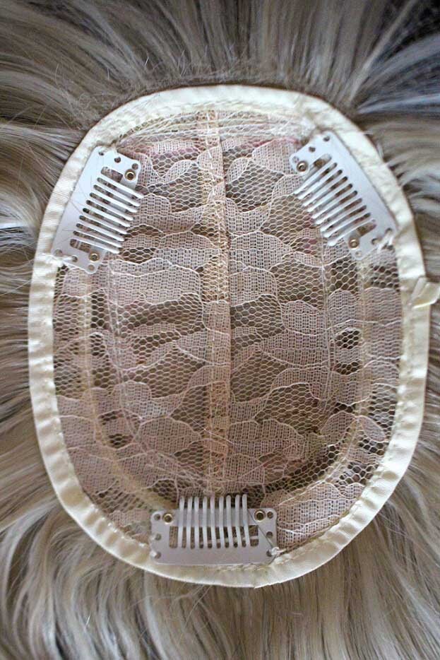 Toupee Women's Woman Toupee Topper Clip in Hairpiece Light Blonde ...