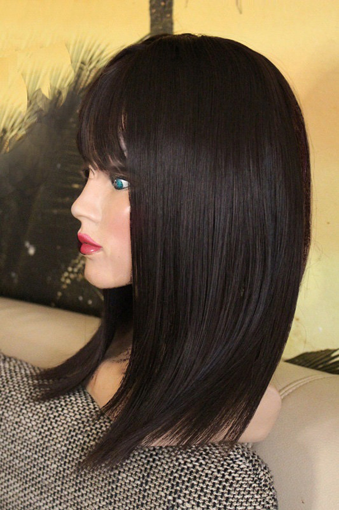 Toupet Damen Woman Toupee Topper Clip in Haarteil Pony Braun - Etsy UK