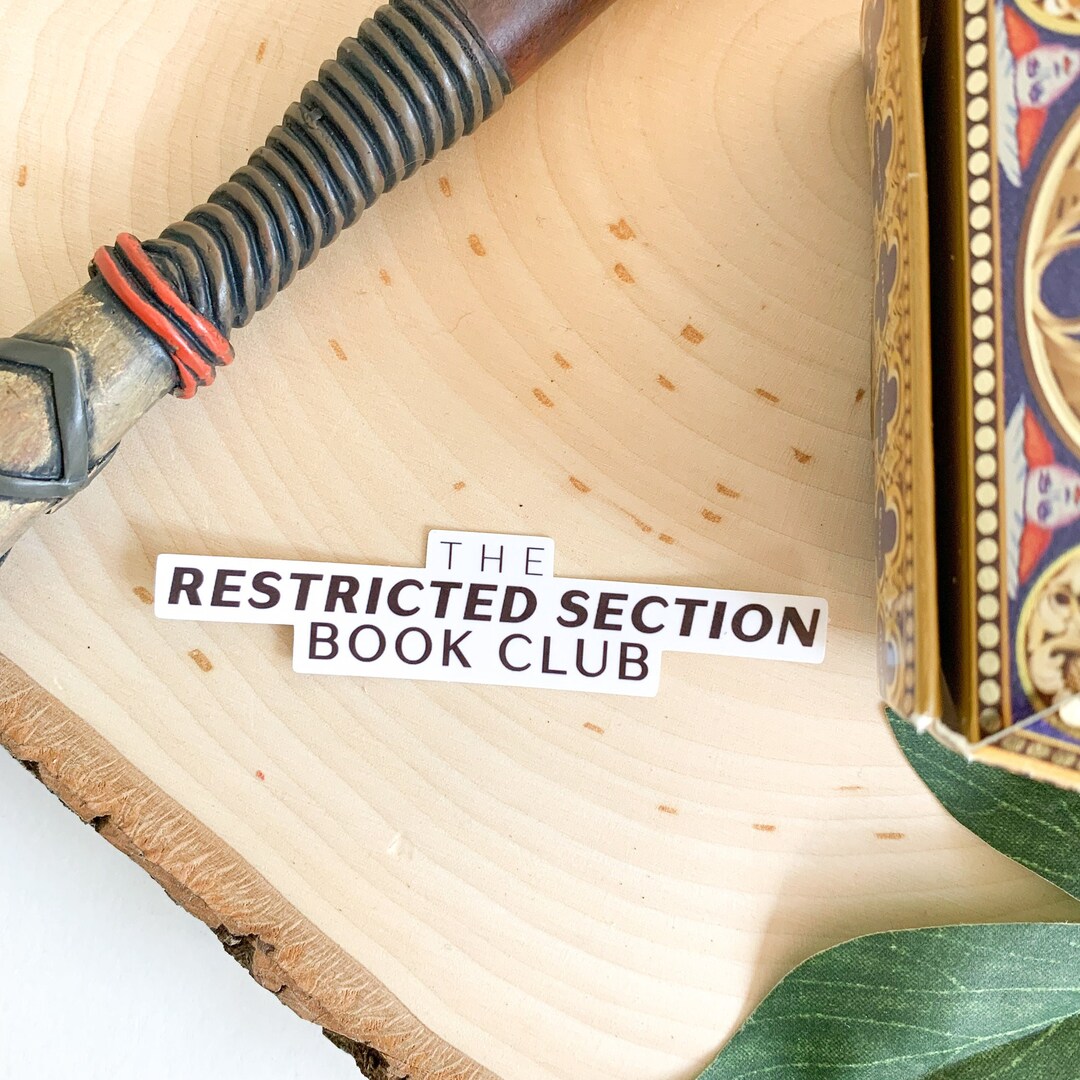 The Restricted Section Book Club Sticker - Etsy