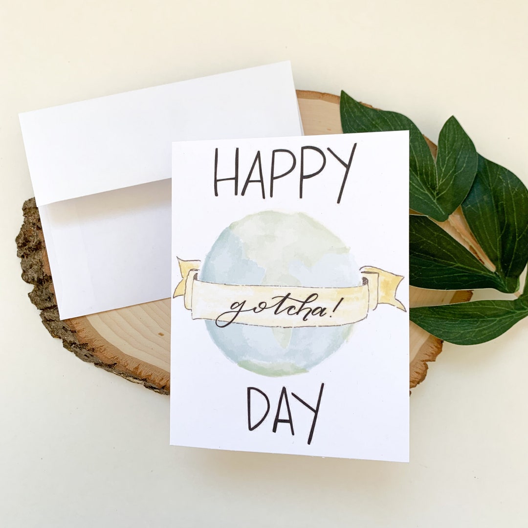 Gotcha Day Adoption Greeting Card - Etsy
