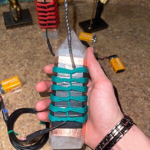 XL Polished Milky Quartz Succor Punch Radionics Frequency Generator ...