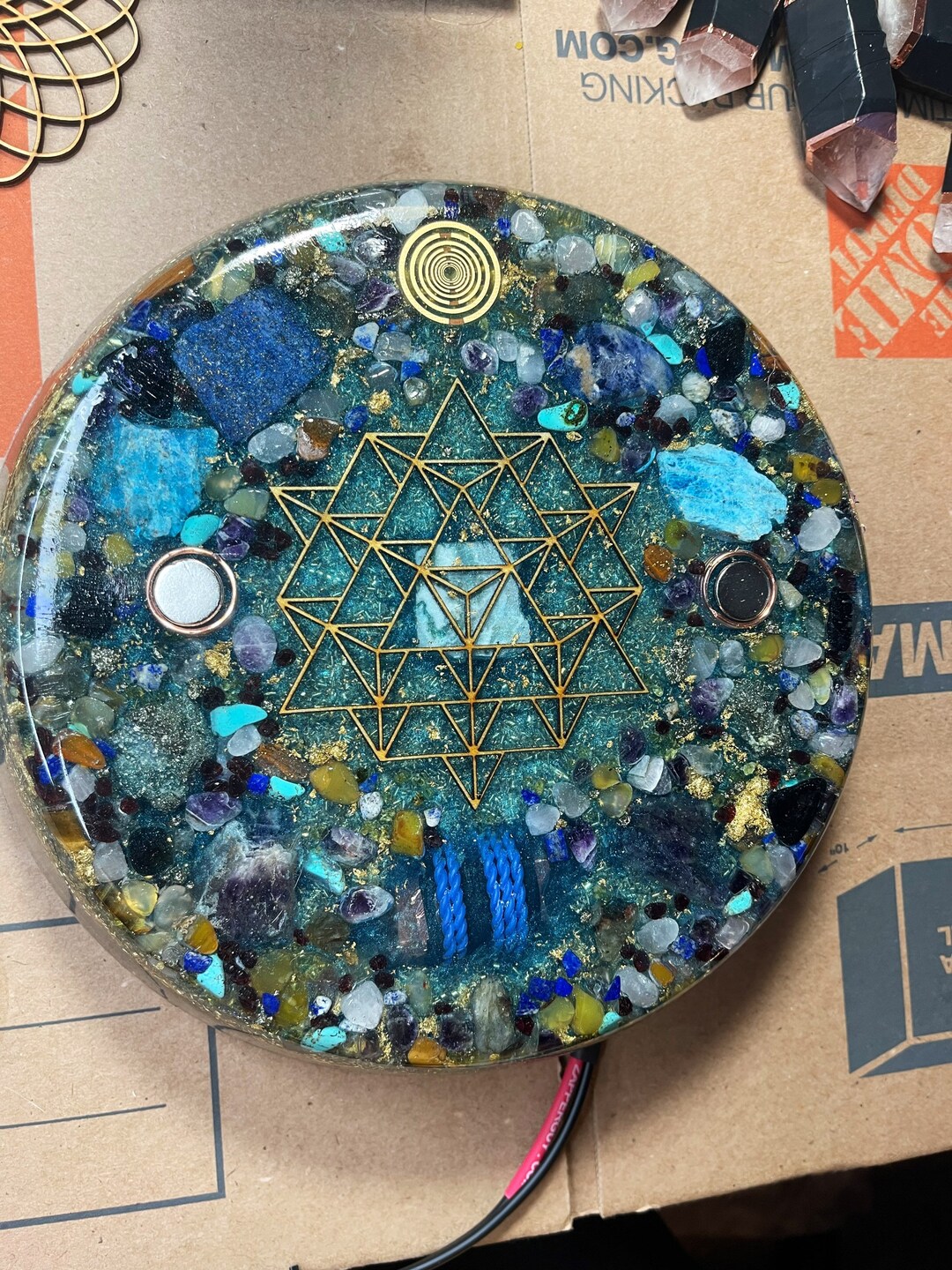 Sacred Geometry Radionics Charging Plate Pulsed W/ 15 Hz - Etsy