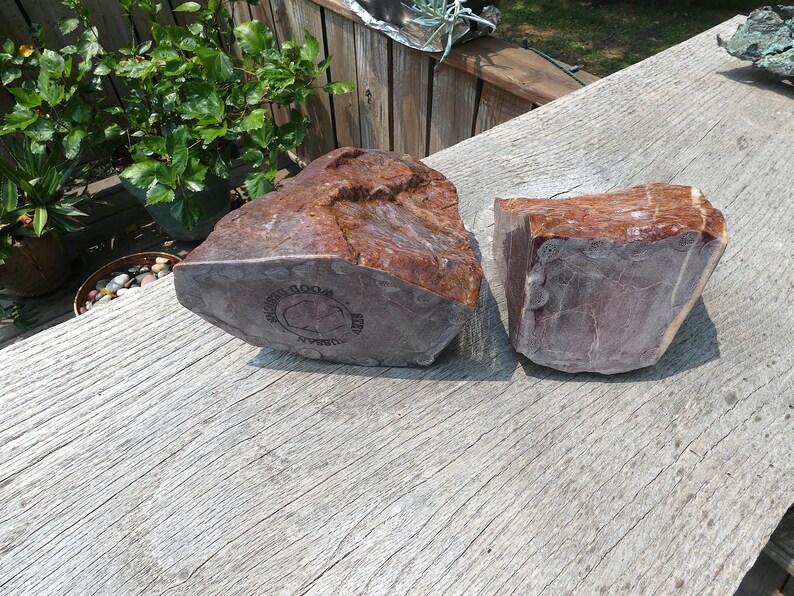 Baraboo Pink Lady Quartzite Rock Bookends - Etsy