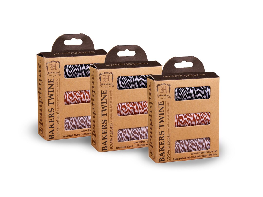 Bakers Twine (3 Boxes of 3 Spools) for Crafting, Card Making, Gift ...