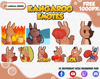Kangaroo Emote Pack - Etsy Canada