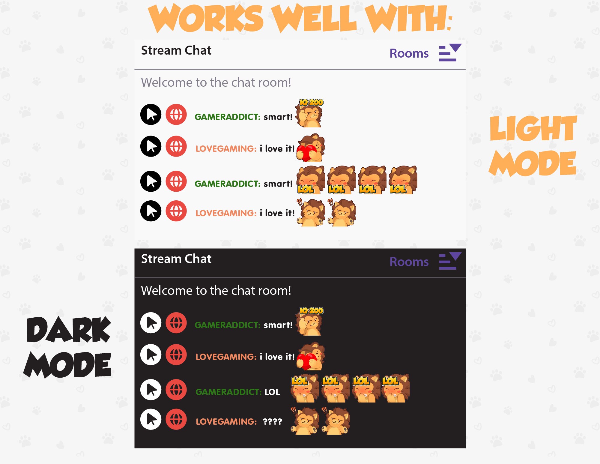 Lion Cute Emotes Emotes Bundle Pack Lion Twitch Emotes - Etsy Canada