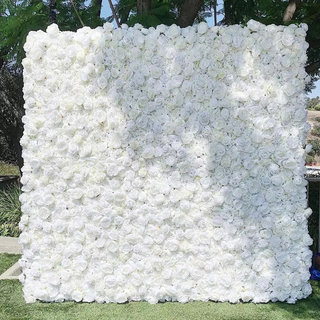 White Rose Backdrop Wall Rental Only LI NY NYC 8x8 Feet - Etsy