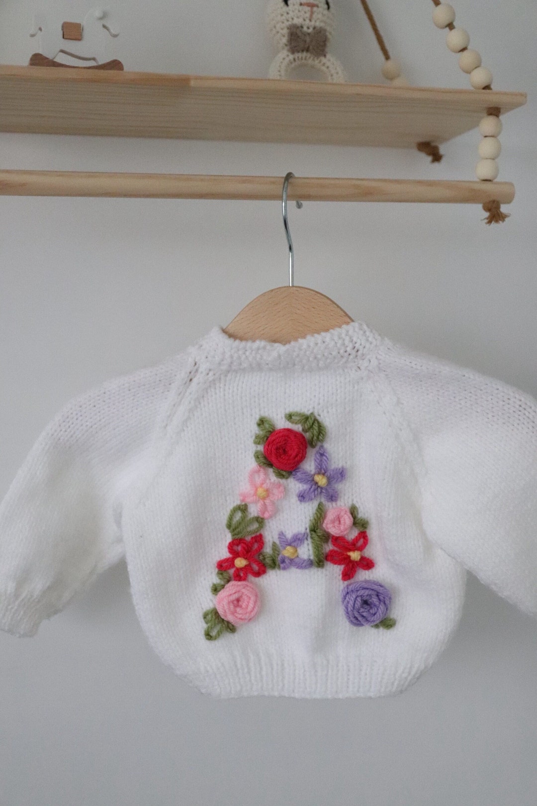 Handmade Floral Jumpers and Cardigans Hand Embroidered Girls Jumpers - Etsy
