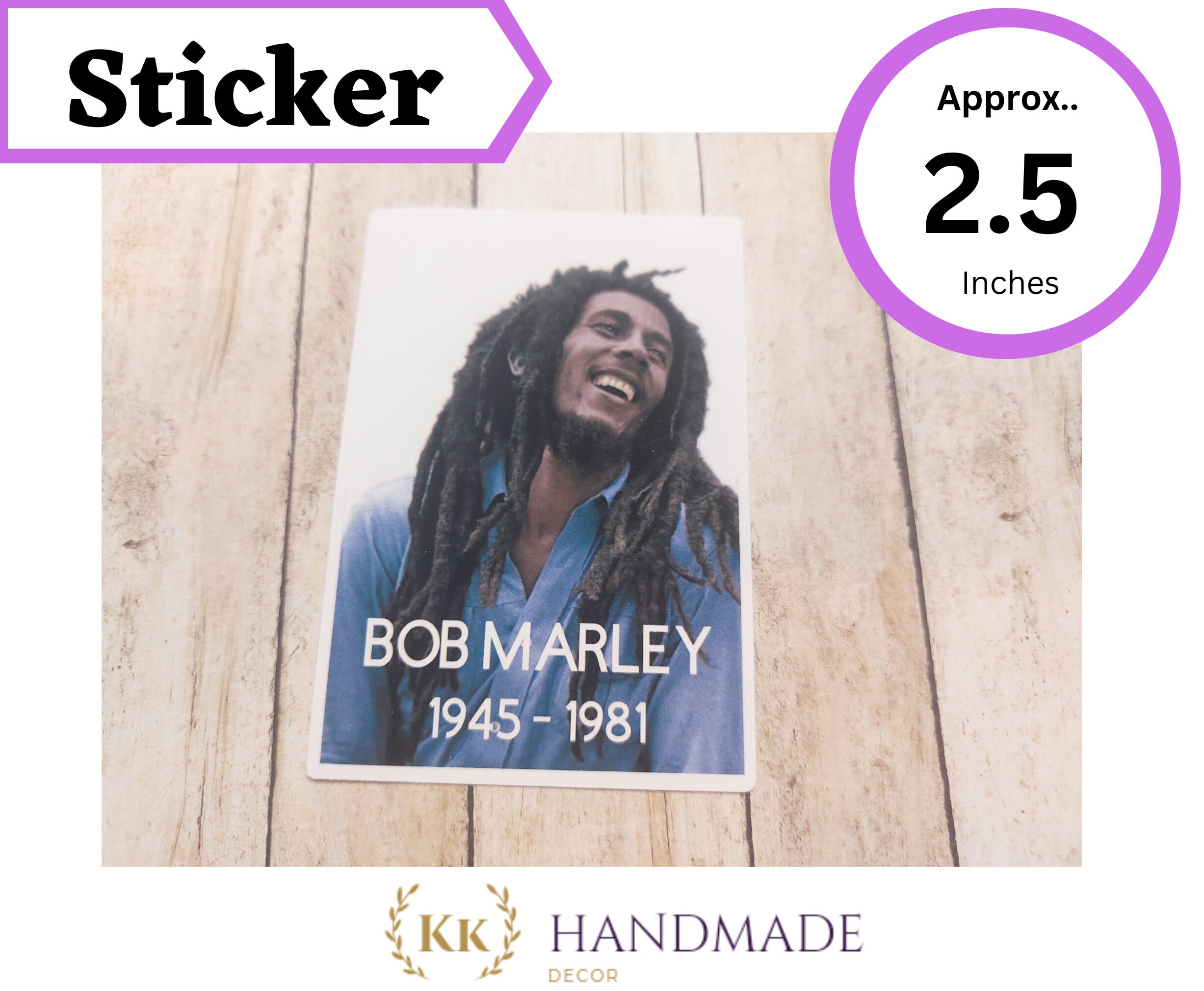 Boby Marley Memorial Vinyl Sticker Decal - Etsy