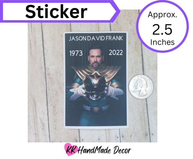 Jason David Frank Memorial Sticker Decal Water Resistant - Etsy