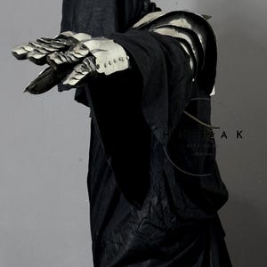 Silver Nazgûl Armor Outfit: Ringwraith Black Cloak Cosplay Costume - Etsy
