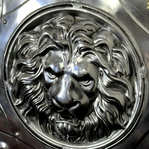 22 Handcrafted Medieval Lion Face Shield Medieval Lion Face Combat ...
